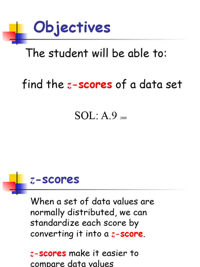 z-score.ppt | PDF | Standard Score | Descriptive Statistics