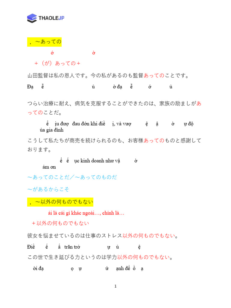 N1 - T NG H P NG Pháp | PDF