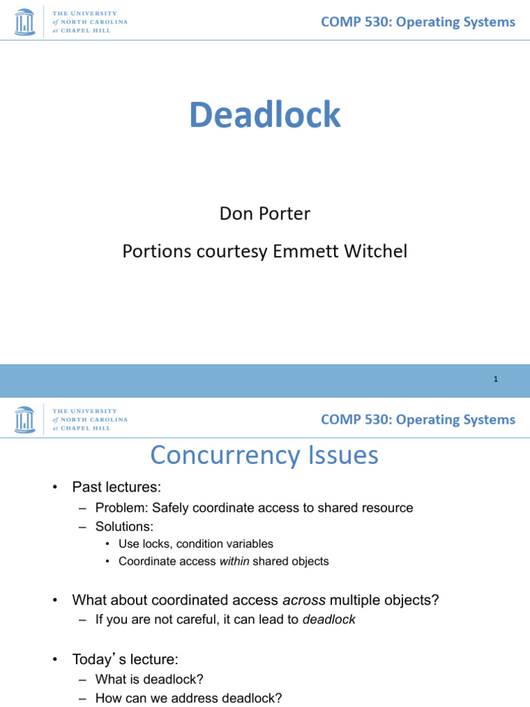 Deadlock | PDF | Computing | Computer Architecture