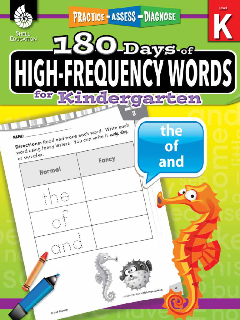 GK-180 Days High-Frequency Words GK | PDF | English Language | Reading ...
