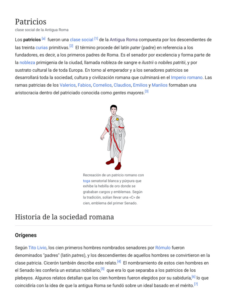Vestimenta y estatus de los patricios | PDF | Civilizaciones clásicas ...