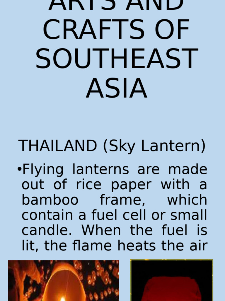 Southeast Asia Arts and Crafts Guide | PDF