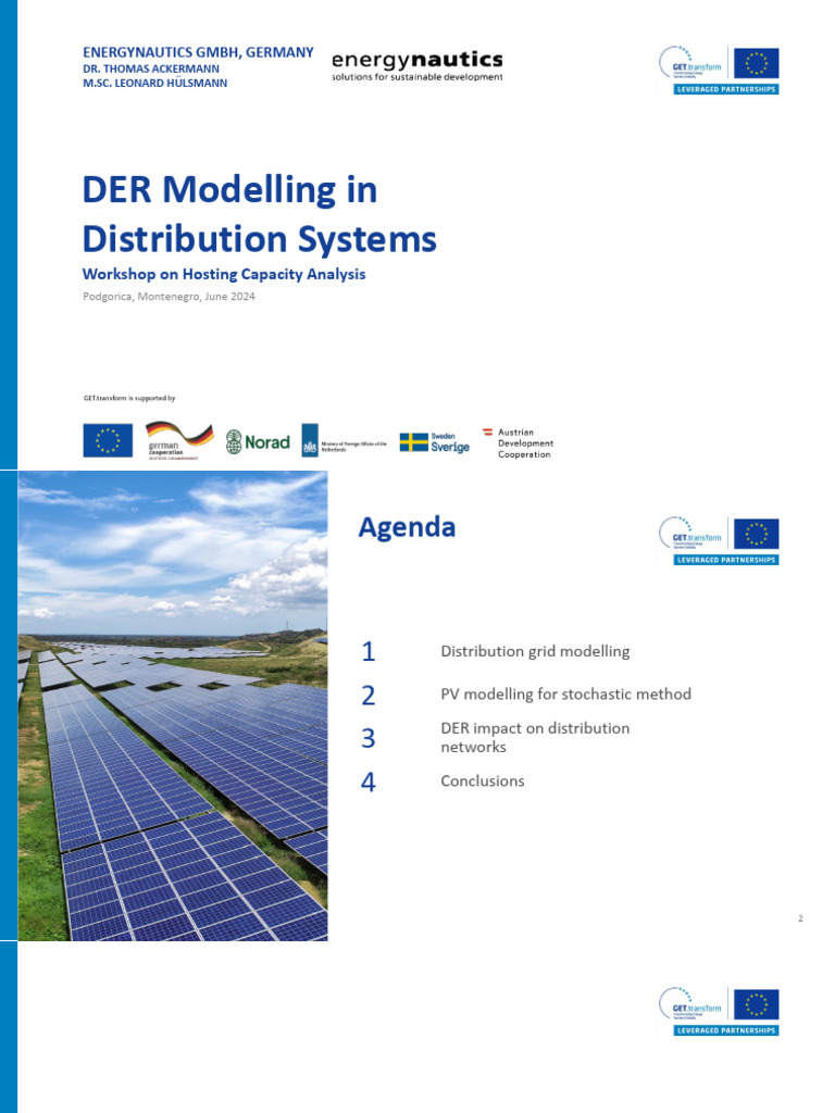 Day2 - 1 - DER Modelling in Distribution Systems | PDF | Electric Power ...