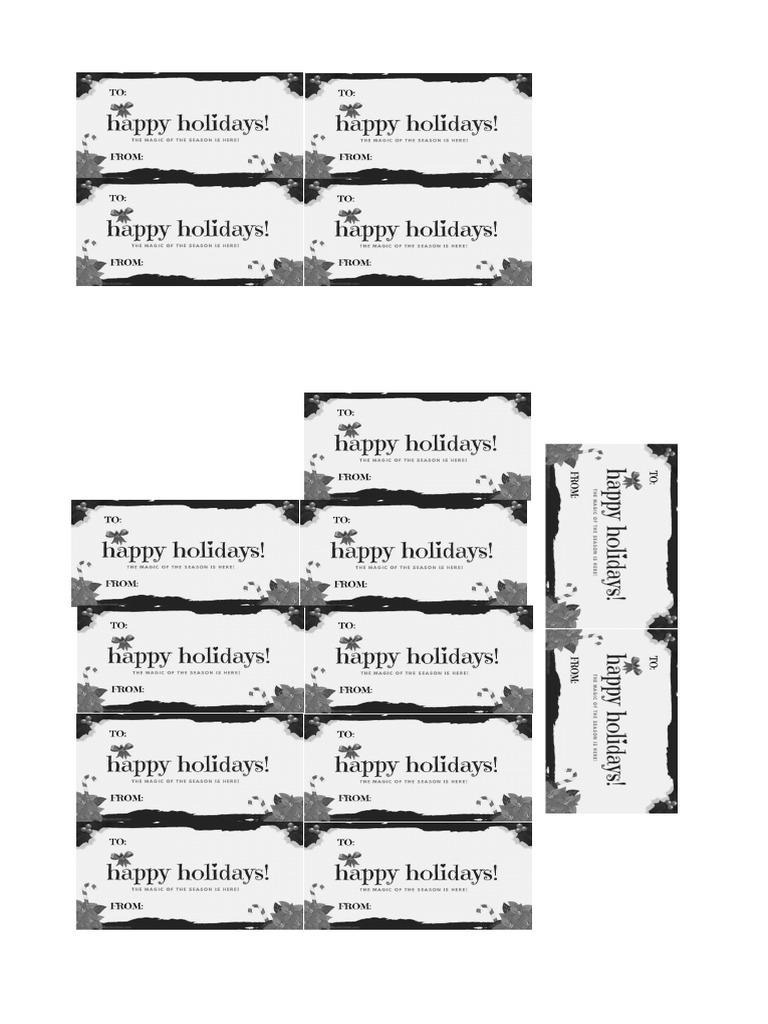 Holiday Gift Card Guide | PDF