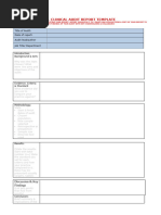 Clinical Audit Report Template | PDF | Audit