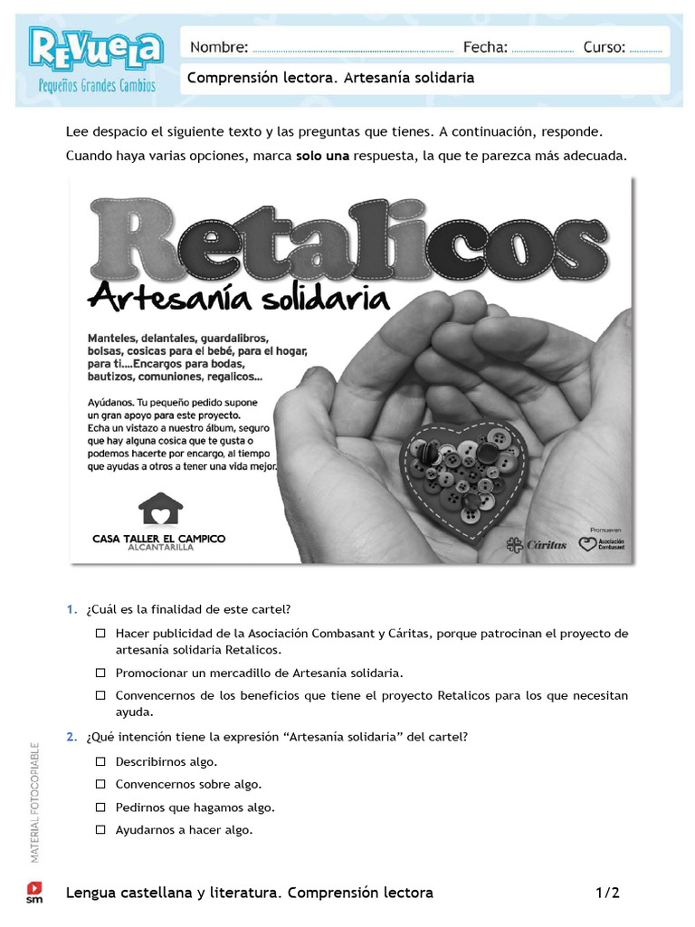 UNIDAD 4 Comprensi-N Lectora 1 | PDF | Comprensión lectora