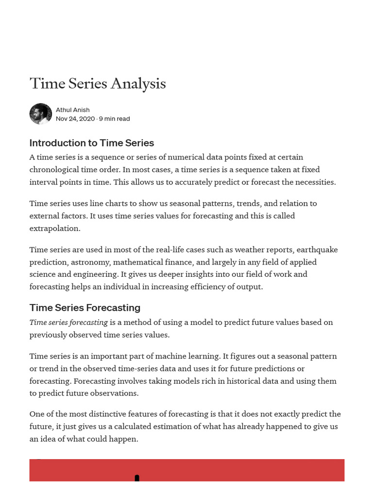 Time Series Analysis. Trends, Patters, Seasonality | PDF | Autoregressive Integrated Moving ...