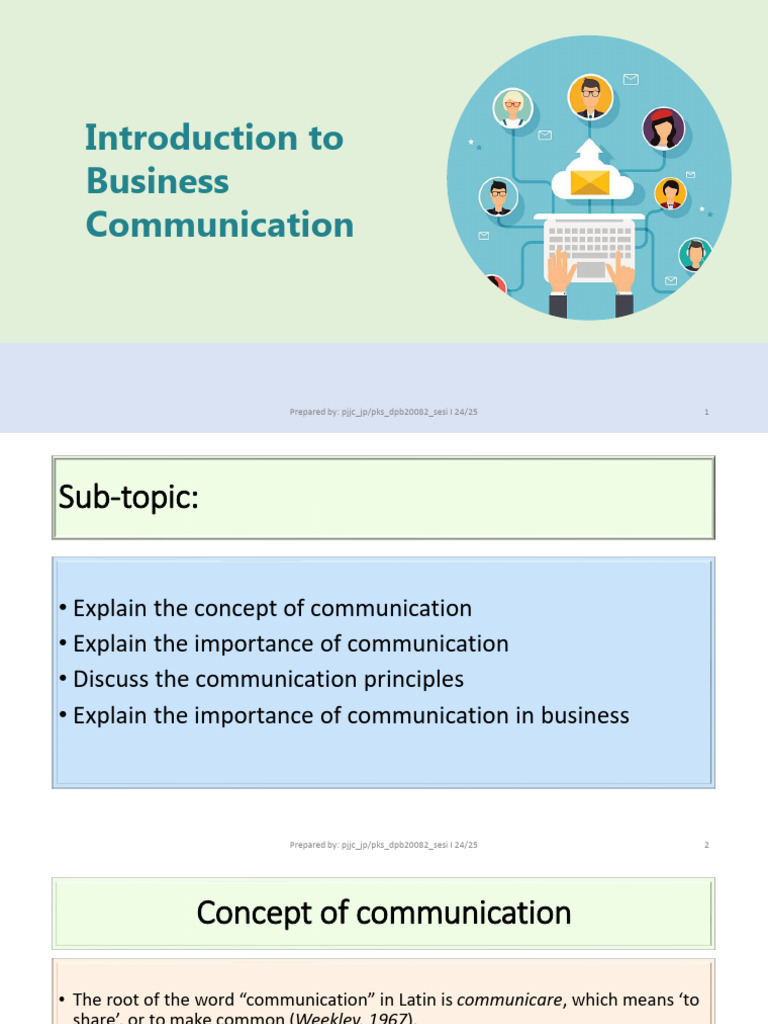 Chapter 1 Business Communication | PDF | Communication | Human Communication