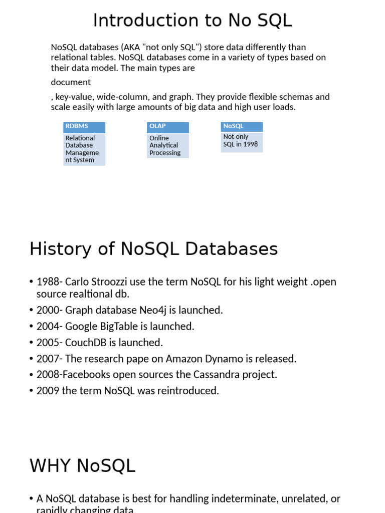 BDA MODULE 3 | PDF | No Sql | Databases