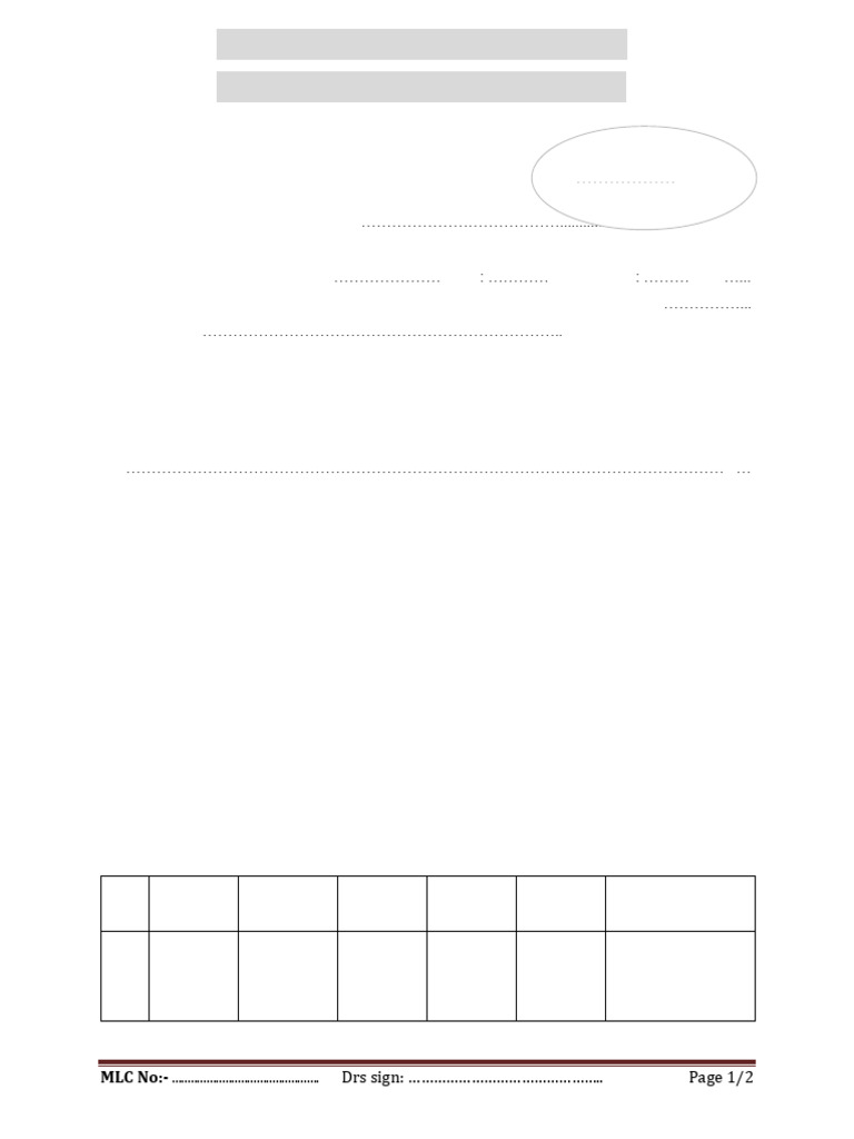 Injury Sample Chest exam | PDF | Medicine | Human Diseases And Disorders