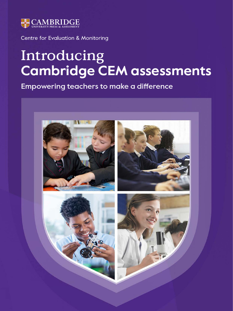 Cambridge CEM UK Brochure 2023 | PDF | Educational Assessment | Teachers