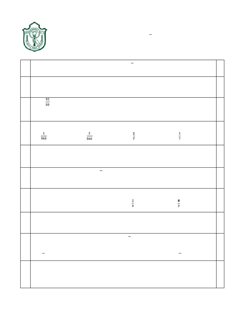 Mid Term (X) Math Set B MS 2024-25 | PDF | Rational Number | Numbers