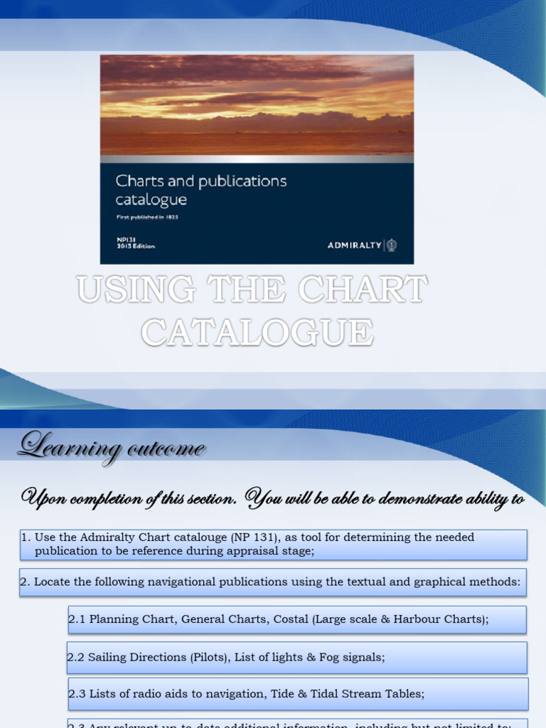 Admiralty Chart Catalogue | PDF | Navigation | Hydrography