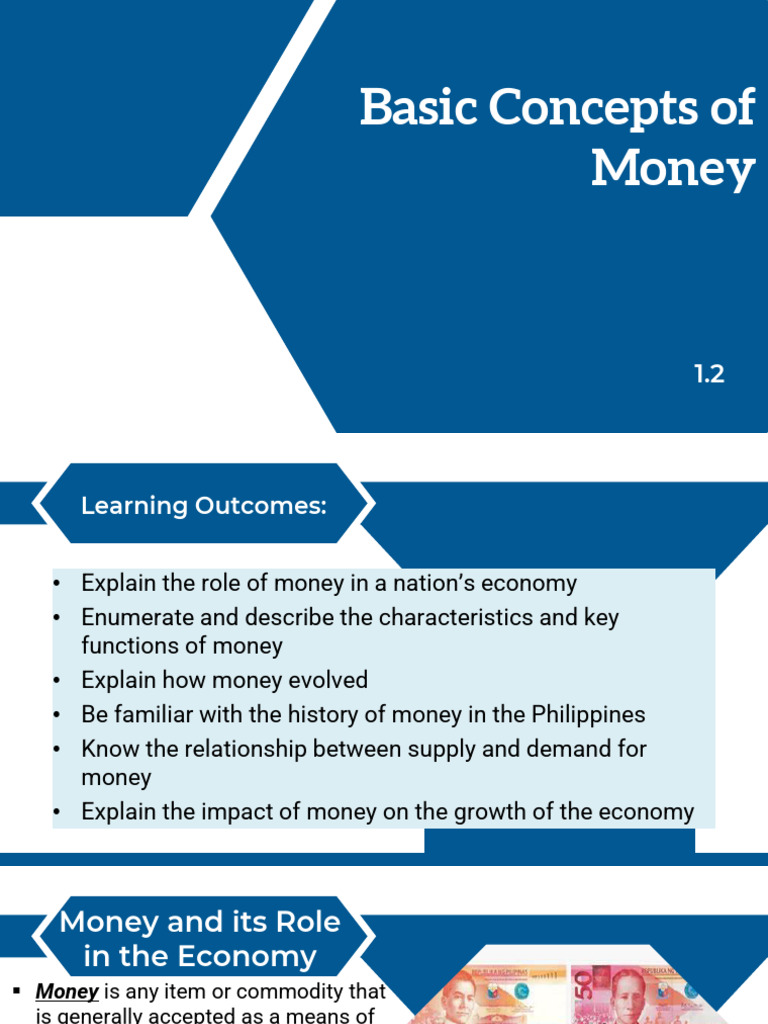 1 2-Basic+Concepts+of+Money | PDF | Money | Money Supply