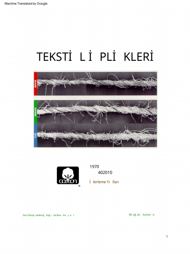 open end ring spun difference | PDF