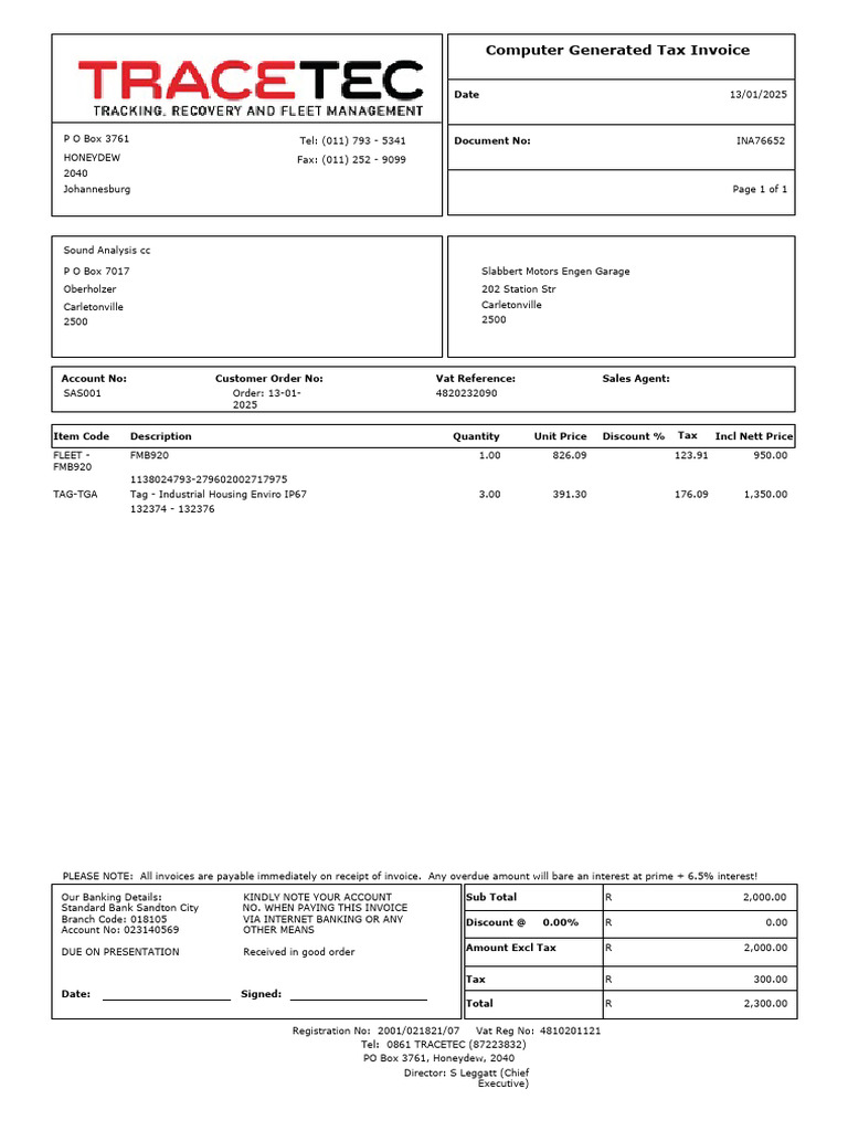 Tax Invoice - InA76652 | PDF | Invoice | Receipt