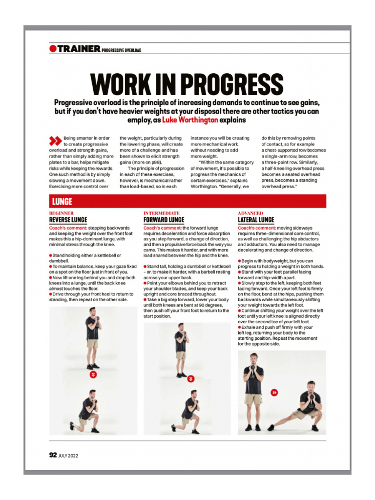 Progressive Overload Workout | PDF