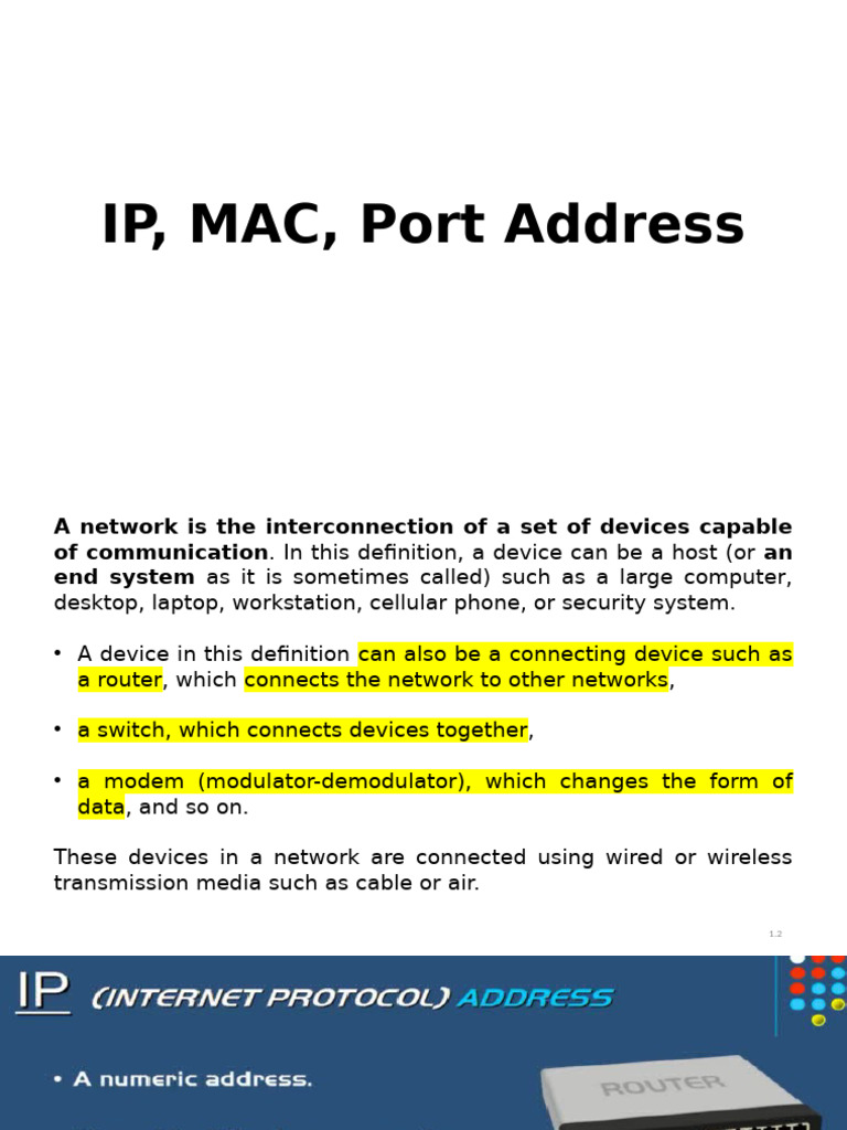 Understanding IP and MAC Addresses | PDF | Computer Network | Ip Address