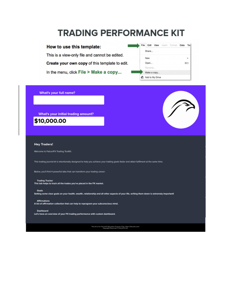 FalconFX - Trading Performance Kit | PDF