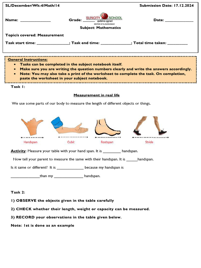 GR II Math December Week 2 Weekend Worksheet | PDF