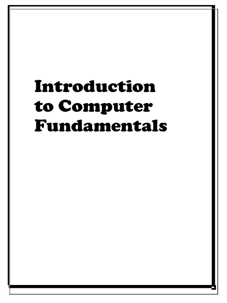 Computer Fundamental 2 Pdf Computer Data Storage Computer Hardware