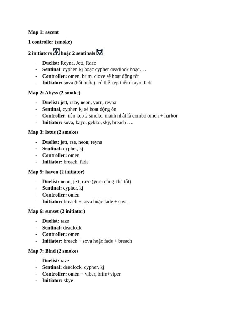Cac Map Chon Agents | PDF