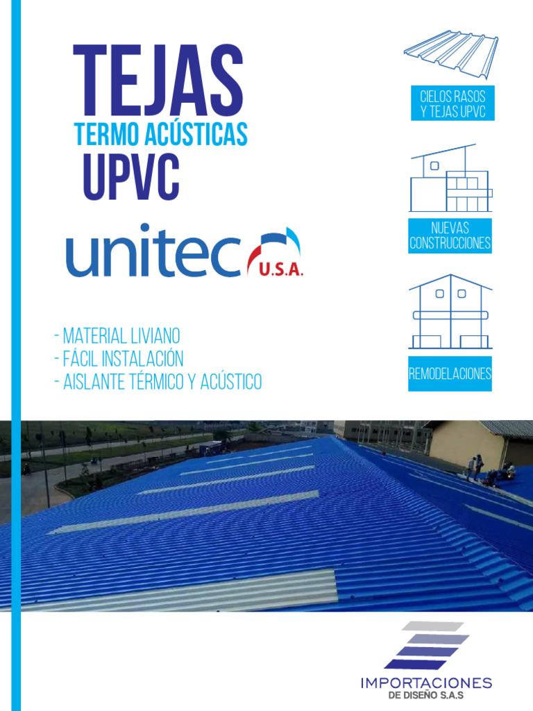 Catálogo Teja Termo Acustica | PDF | Aislamiento térmico | Materiales