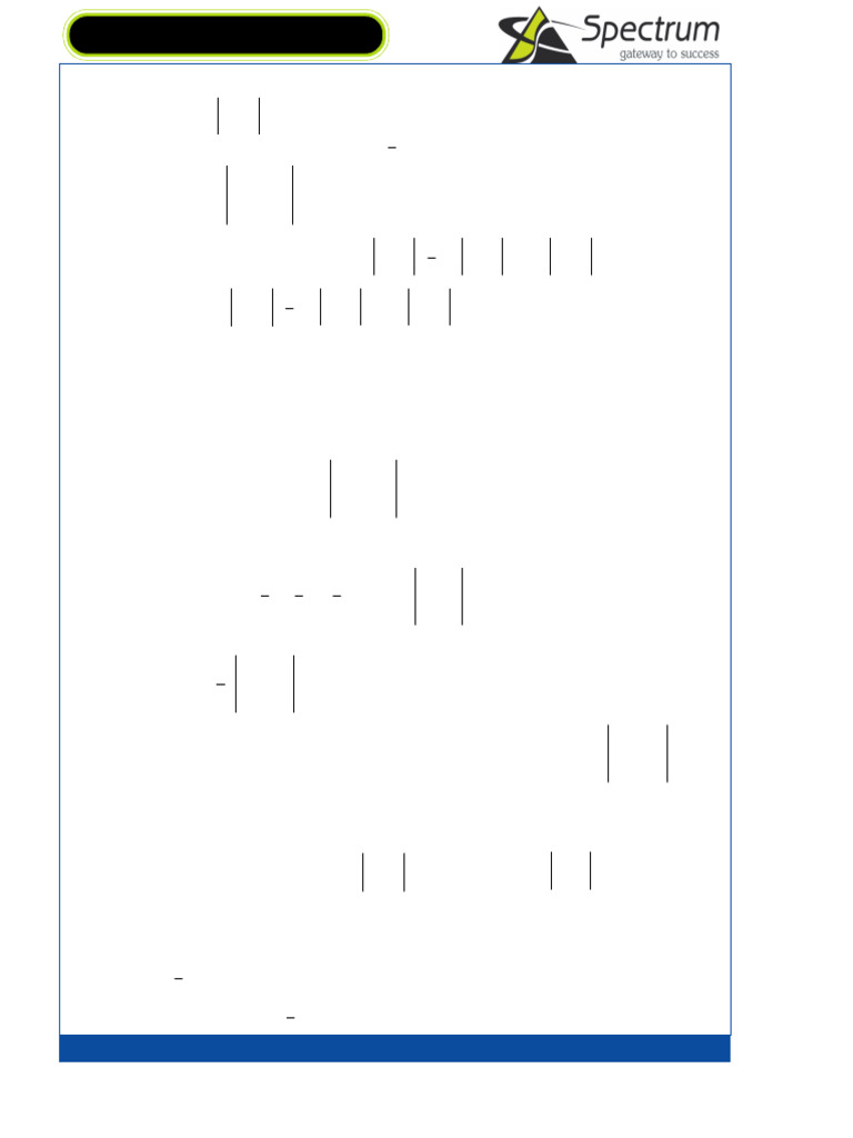Determinants Short Notes For Revision | PDF | Determinant | Equations