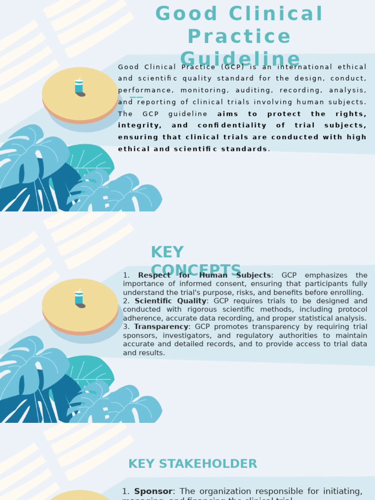 Good Clinical Practice Guidelines | PDF | Clinical Trial | Health Care