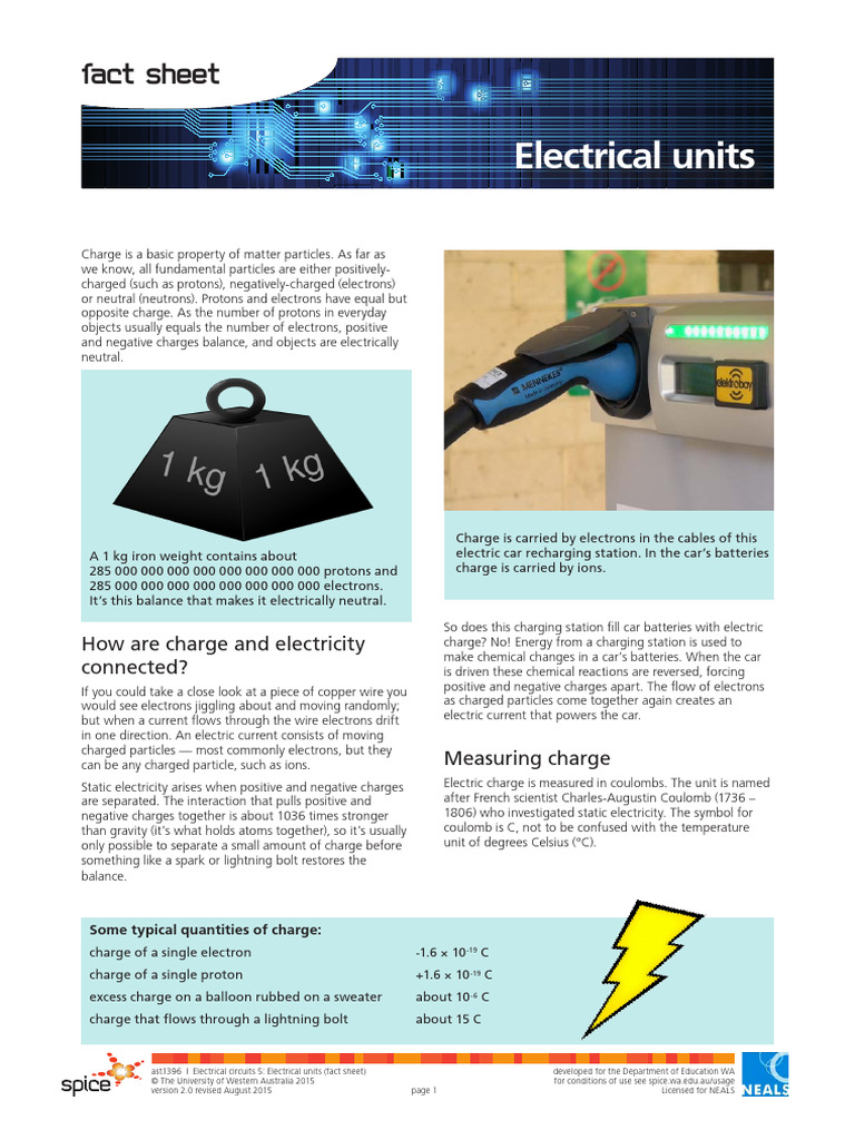 Electrical-units | PDF | Electric Power | Electrical Resistance And ...