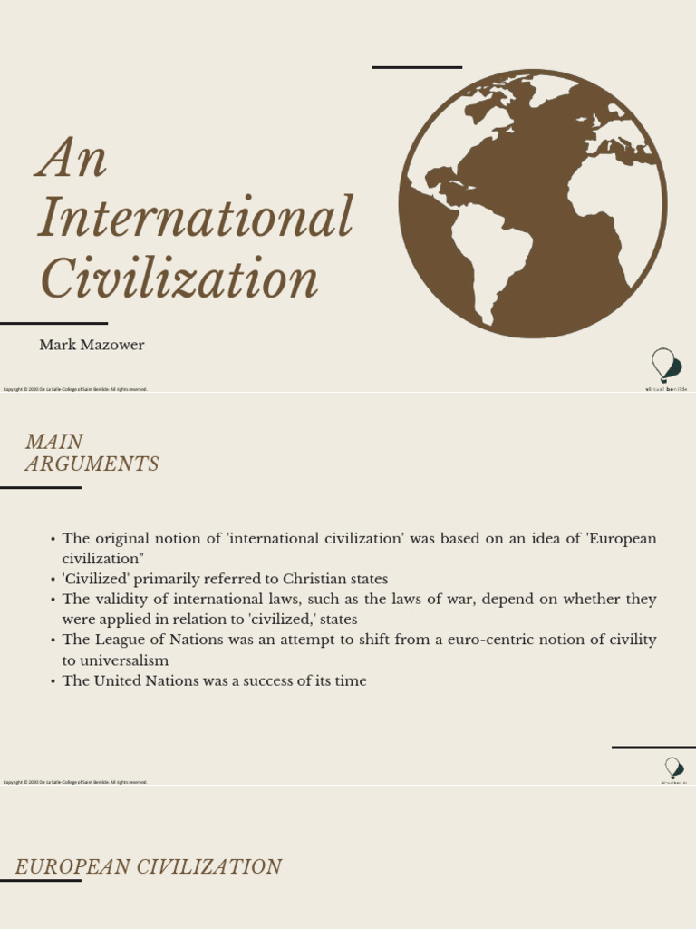 3-International Civilization | PDF | International Law | Ottoman Empire