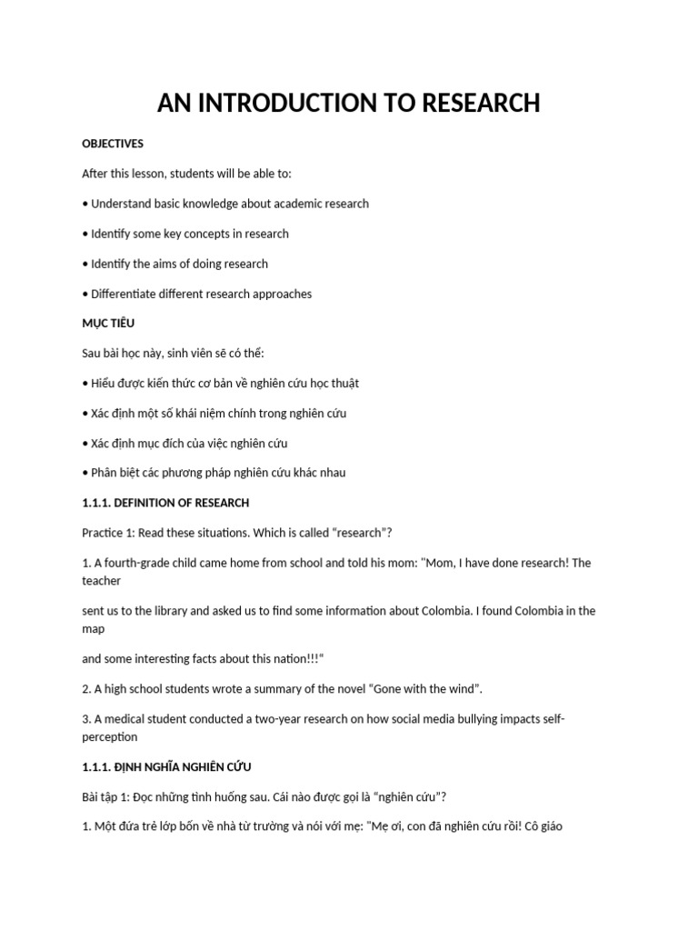 An Introduction To Research | PDF