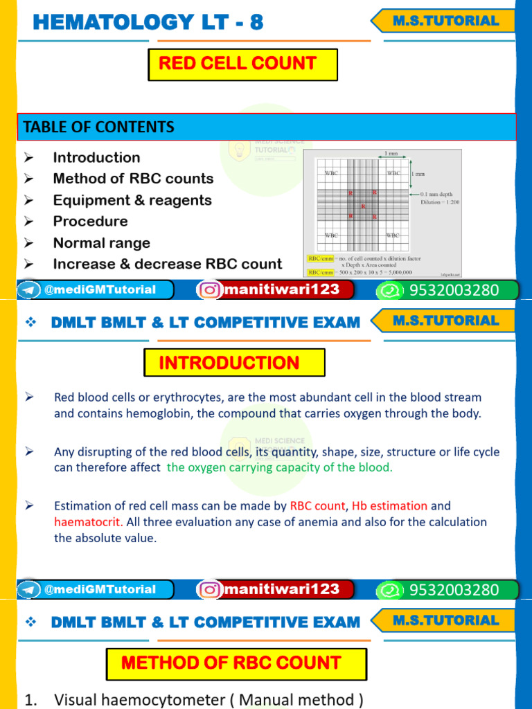 RBC Count - 37109070 - 2025 - 01 - 03 - 16 - 14 | PDF | Red Blood Cell ...