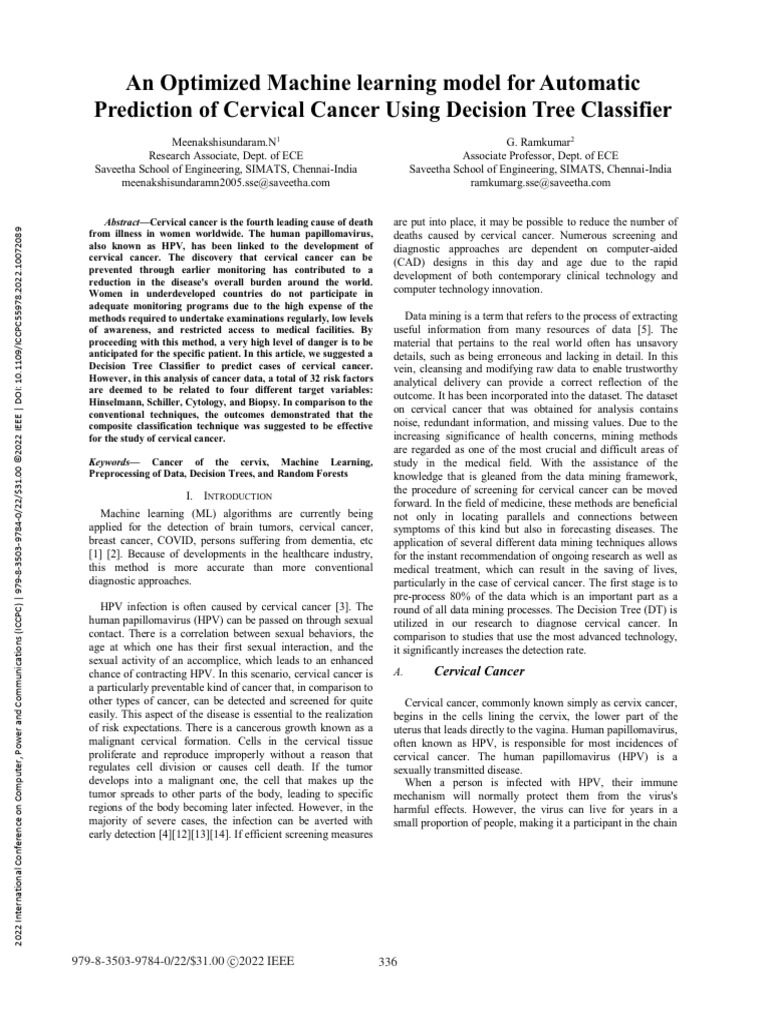 An Optimized Machine Learning Model For Automatic Prediction of ...