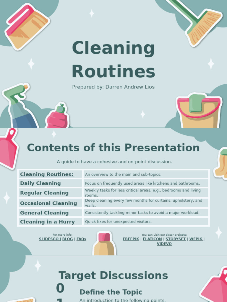 Essential Cleaning Routines Guide | PDF | Planets | Sun
