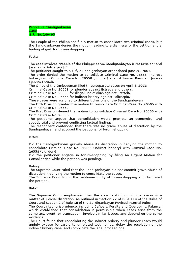 People vs. Sandiganbayan (CRIMPRO) | PDF | Courts | Justice