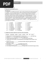 Life Vision b1 Unit 4 Exercises | PDF | Vocabulary | Language Mechanics