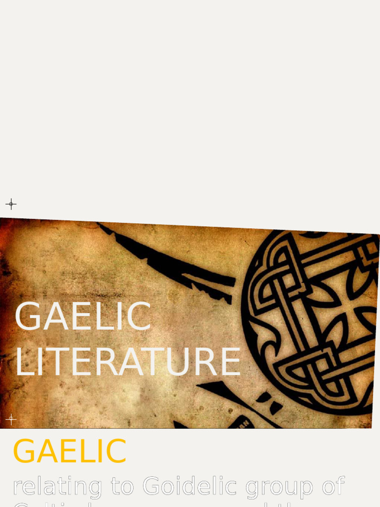 Gaelic Literature1 | PDF | Celtic Mythology | Celts
