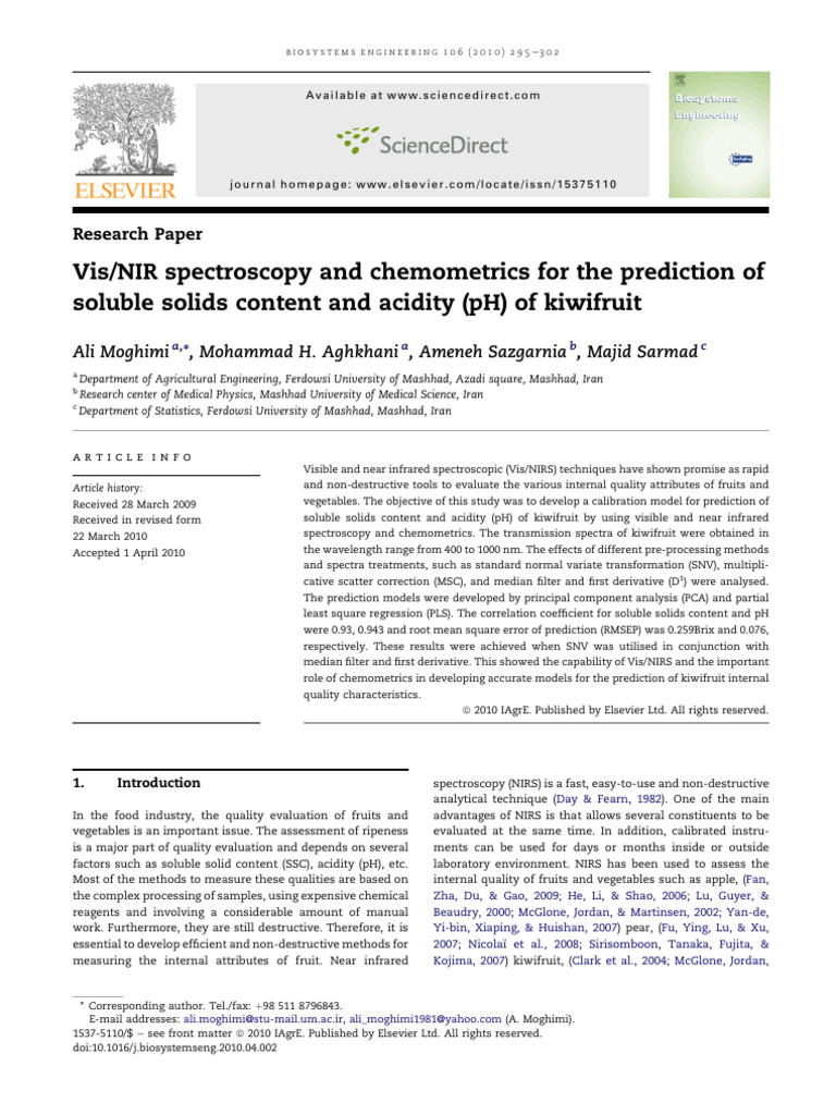 1016283 | PDF | Chemometrics | Principal Component Analysis