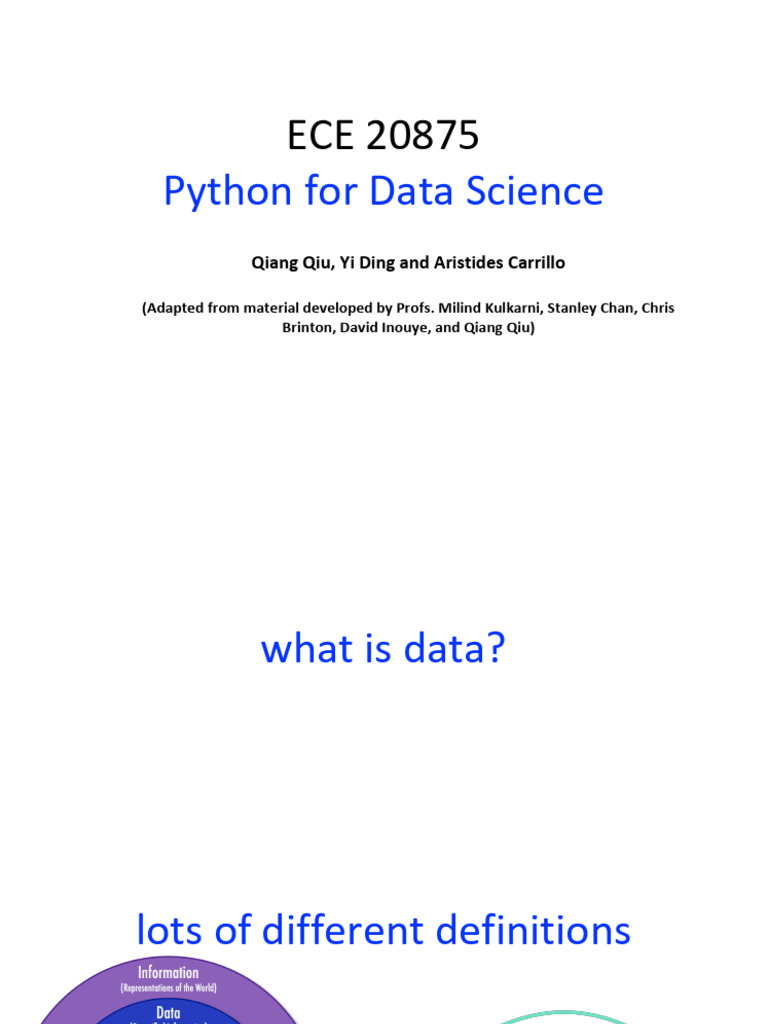 introduction | PDF | Statistical Classification | Data Science