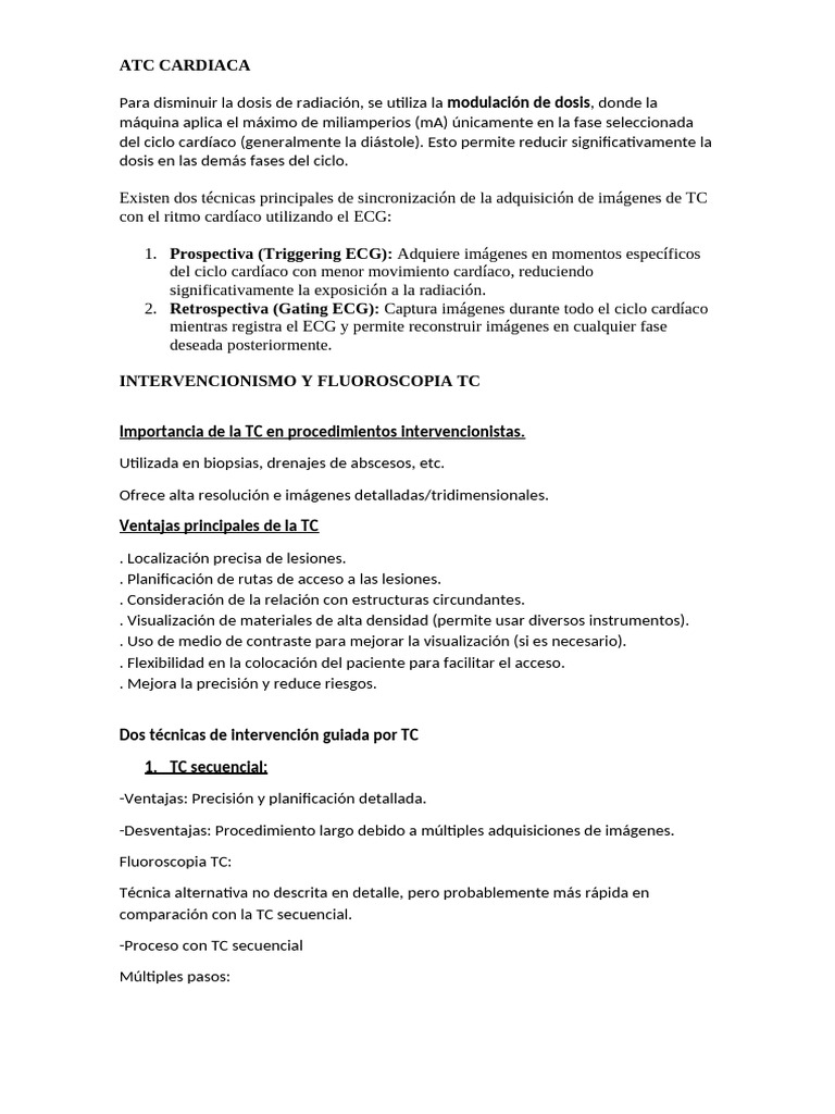 Atc Cardiaca | PDF | Ct Scan | Terapia de radiación