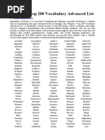 850 Basic English Words List | PDF