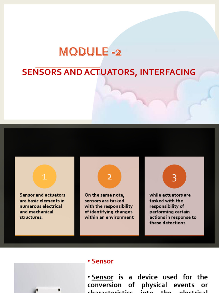 Module - 2 PPT Smart Iot | PDF | Sensor | Actuator
