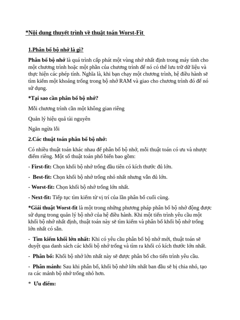 Worst Fit Pdf