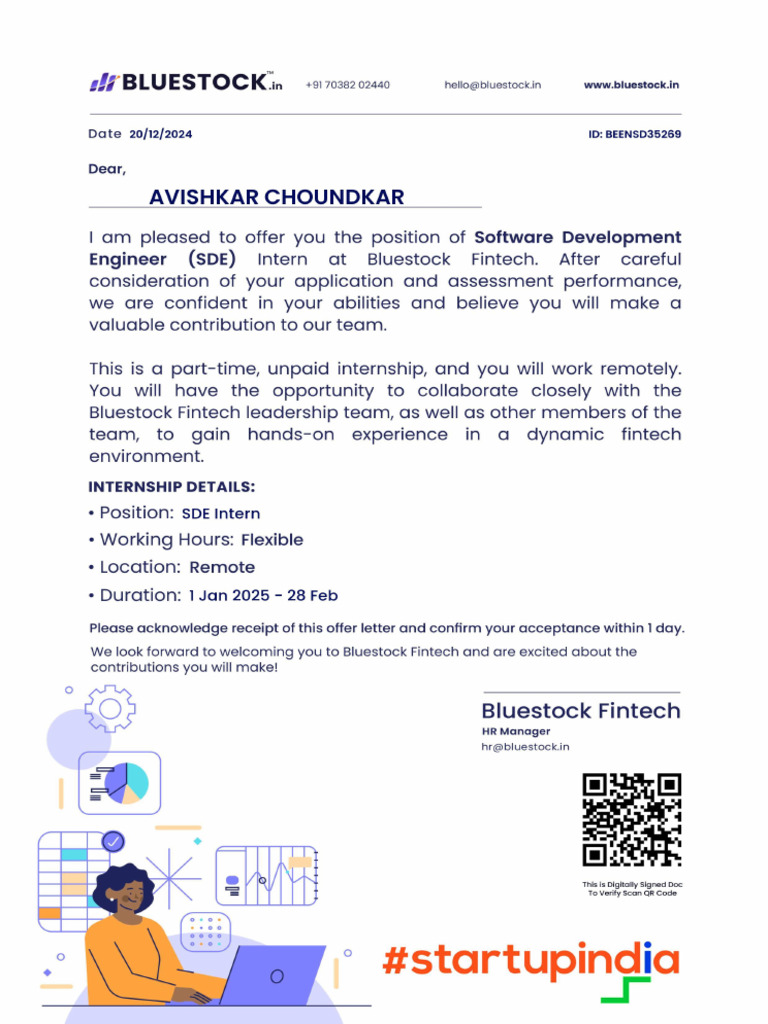 Blue Stock Internship | PDF