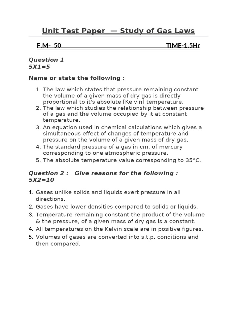 gas cl9 | PDF | Gases | Temperature