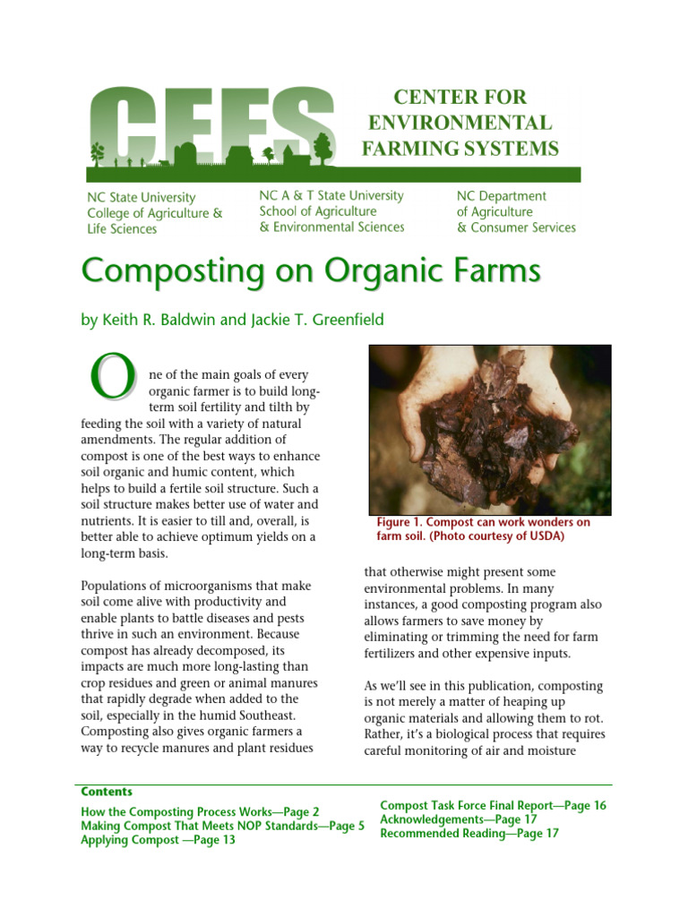 9-CEFS-Composting-on-Organic-Farms | PDF | Compost | Decomposition