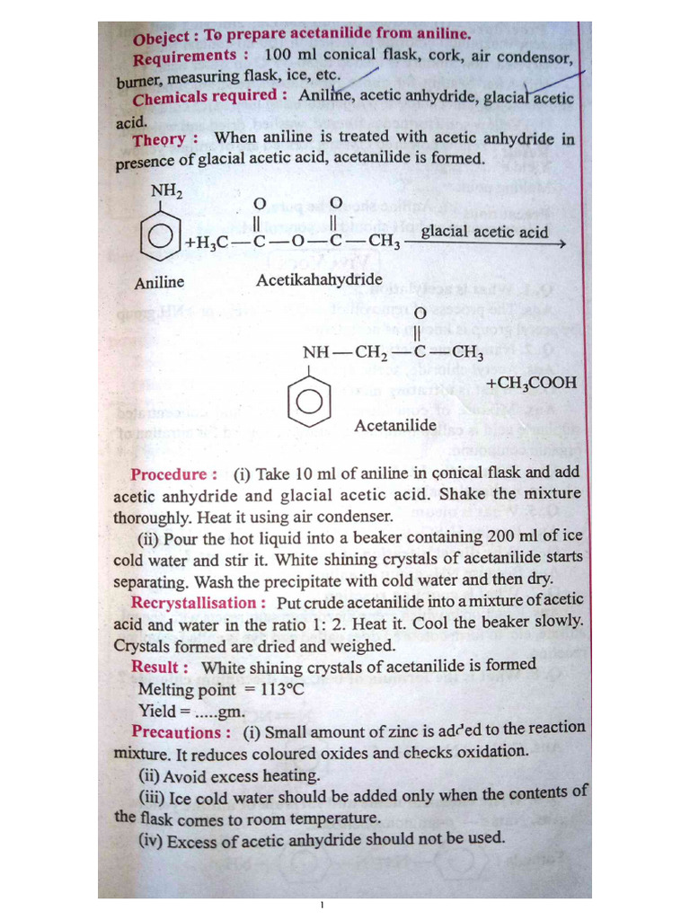 Chemistry Practical of Organic Comp | PDF