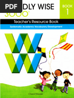 Wordly Wise 3000 K Teachers Resource Book | PDF