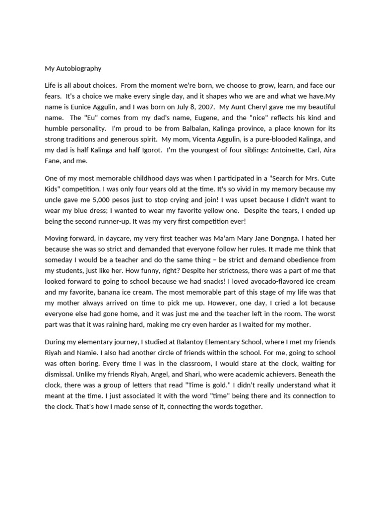 My Autobiograph-WPS Office | PDF